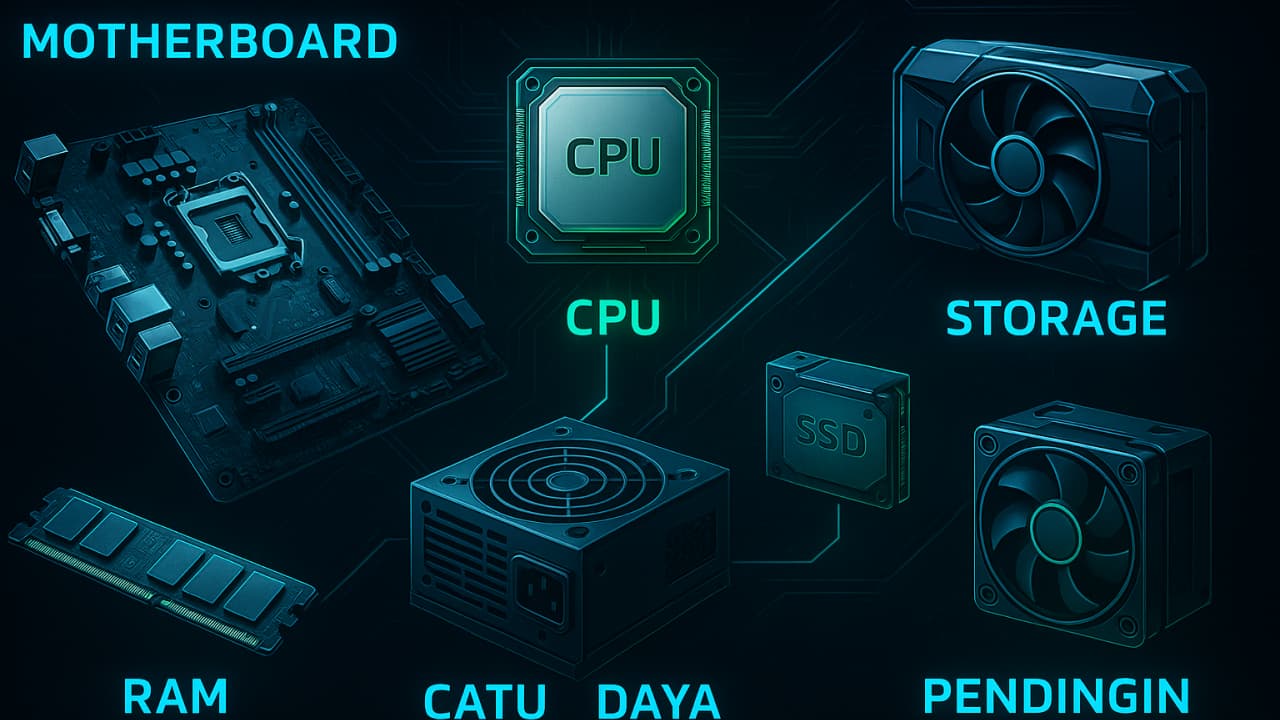 Mengenal Komponen Utama Perangkat Keras Komputer dan Fungsinya ...